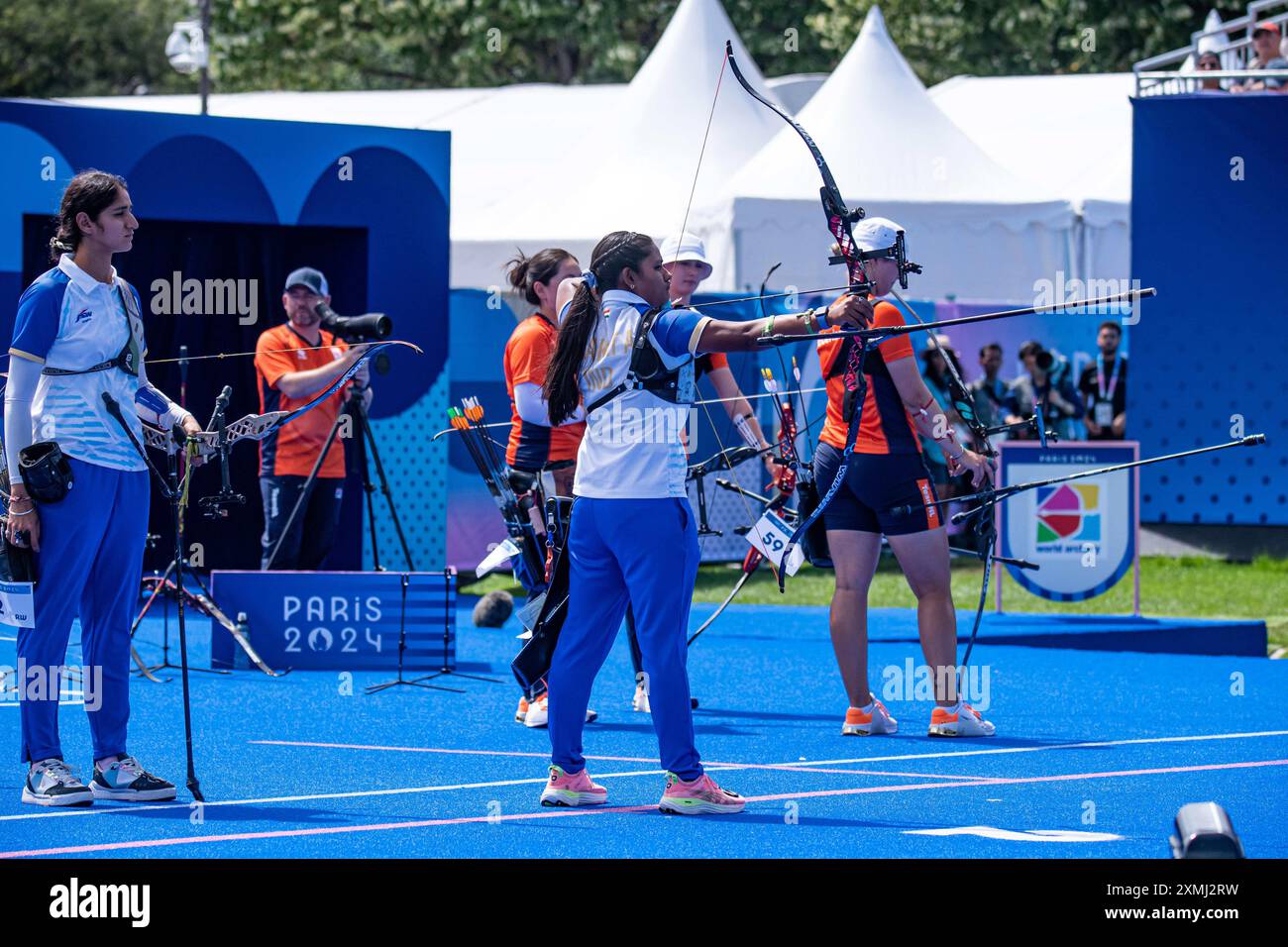 Paris, France. 28th July, 2024. Ankita Bharat (IND), Archery, Women's ...