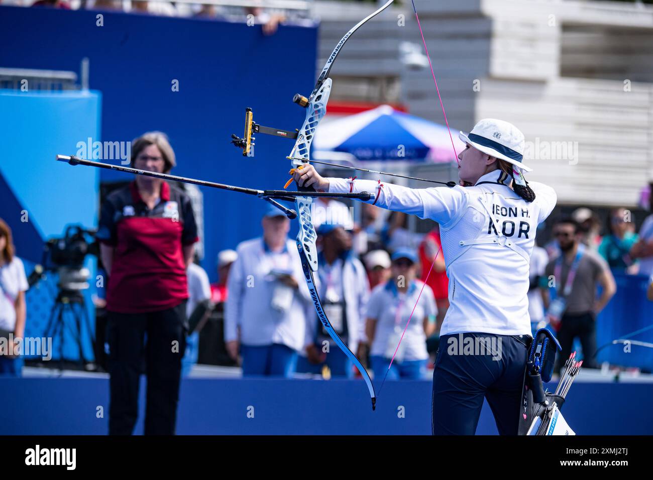 Paris, France. 28th July, 2024. Hunyoung Jeon (KOR), Archery, Women's ...