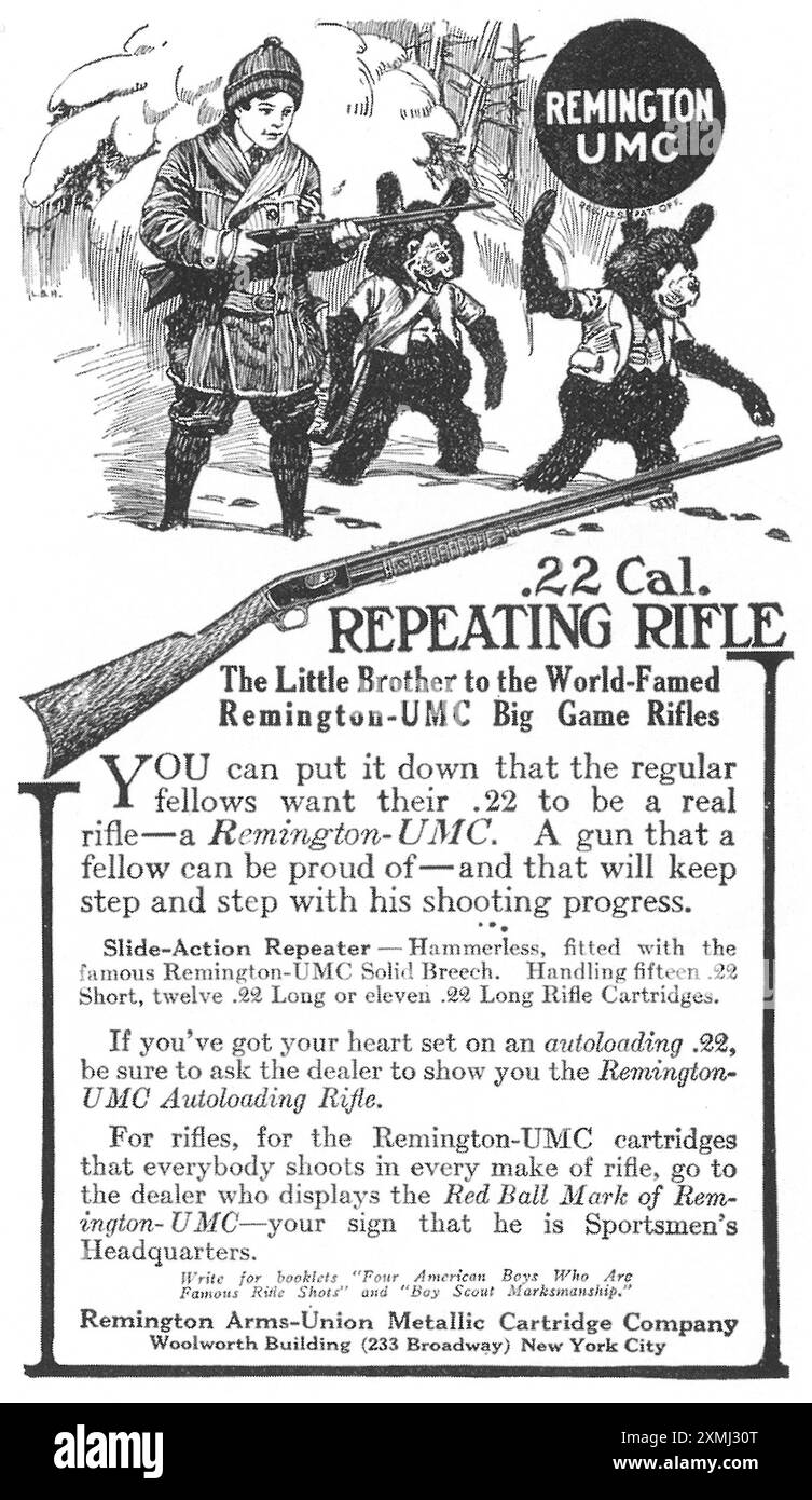Vintage gun advert advert Black and White Stock Photos & Images - Alamy