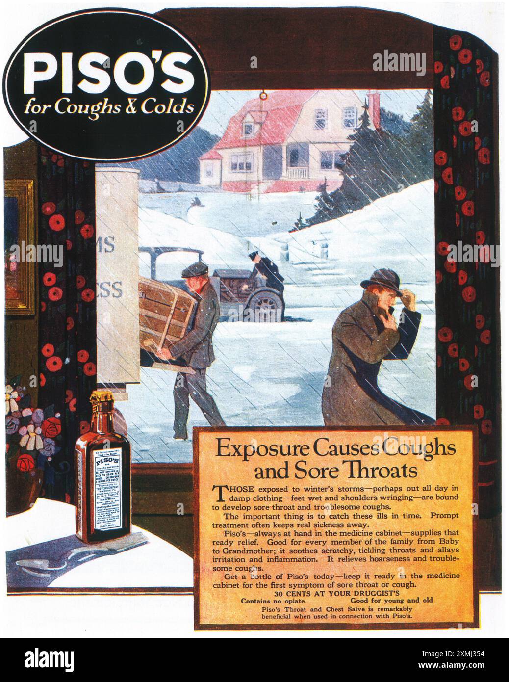 Old cough medicine advert hi-res stock photography and images - Alamy