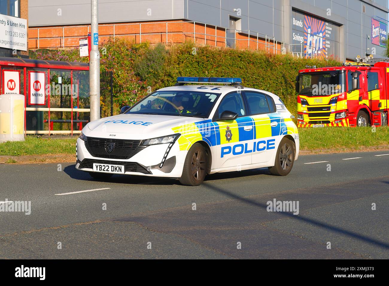 Emergency response vehicles attending to a fire at Canal Mills in the ...