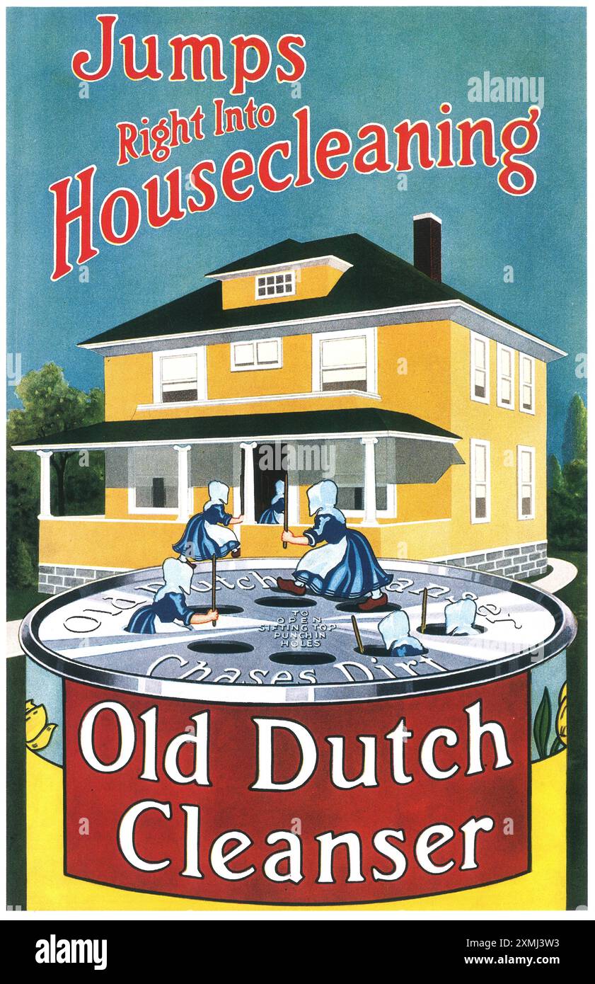 1915 Old Dutch cleanser ad Stock Photo - Alamy