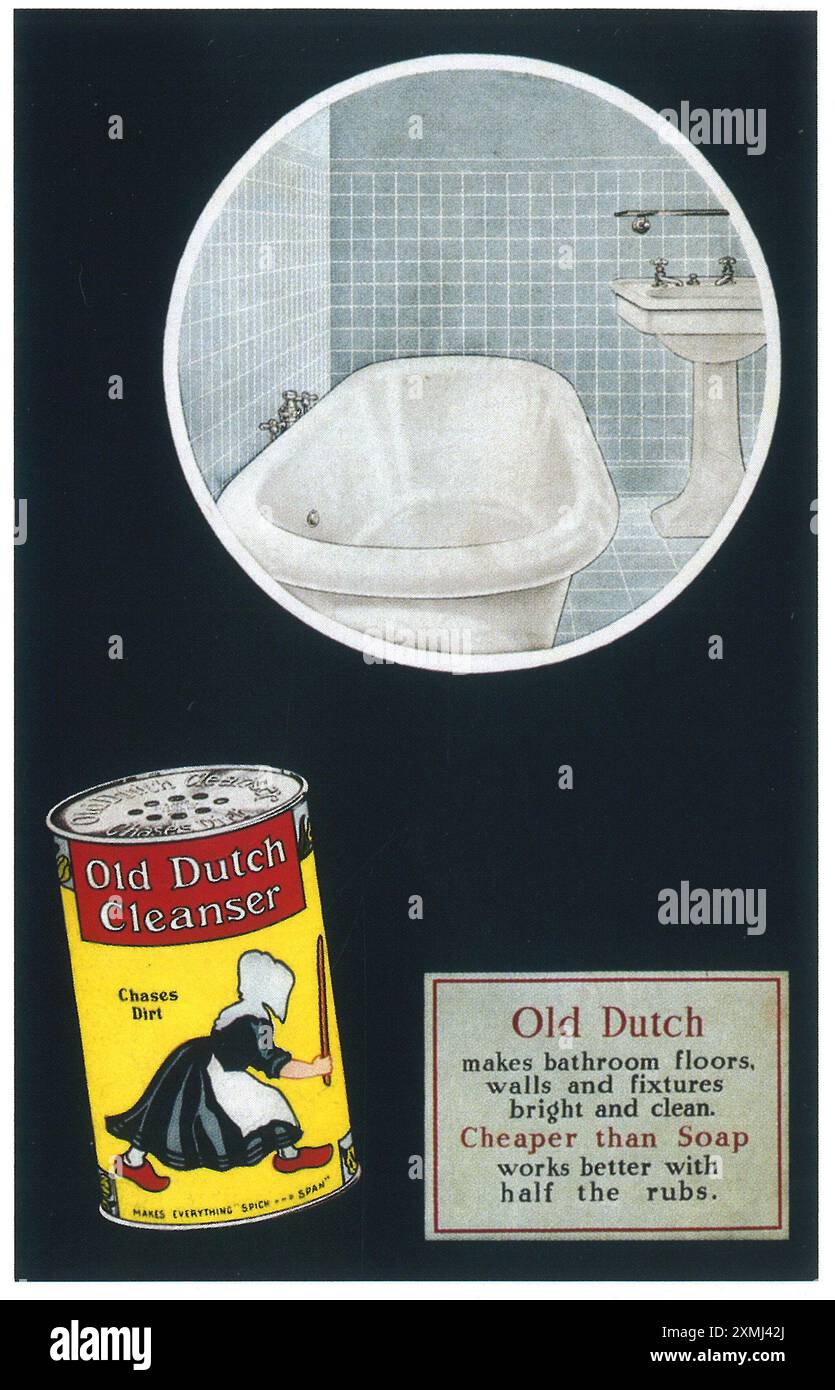 1919 Old Dutch cleanser ad Stock Photo - Alamy