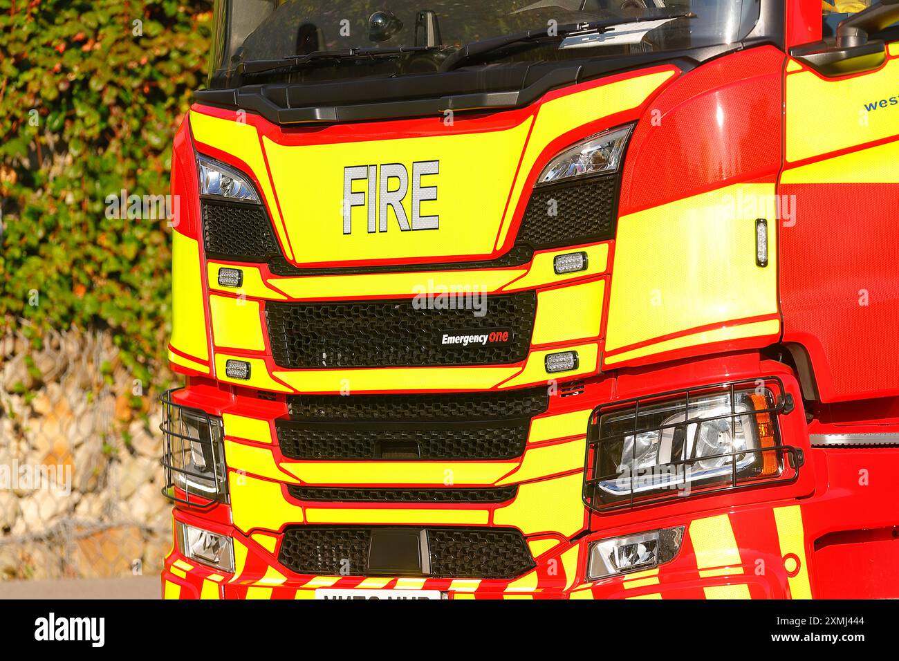 Close up of an Emergency One Fire Truck from West Yorkshire Fire ...