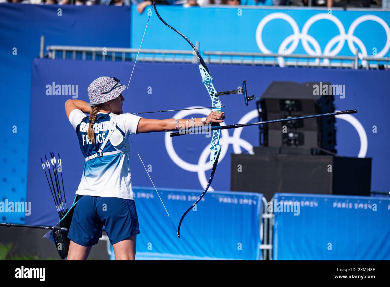 Lisa Barbelin (FRA), Archery, Women's Team during the Olympic Games ...
