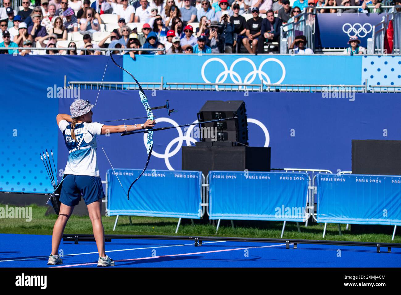 Lisa Barbelin (FRA), Archery, Women's Team during the Olympic Games ...