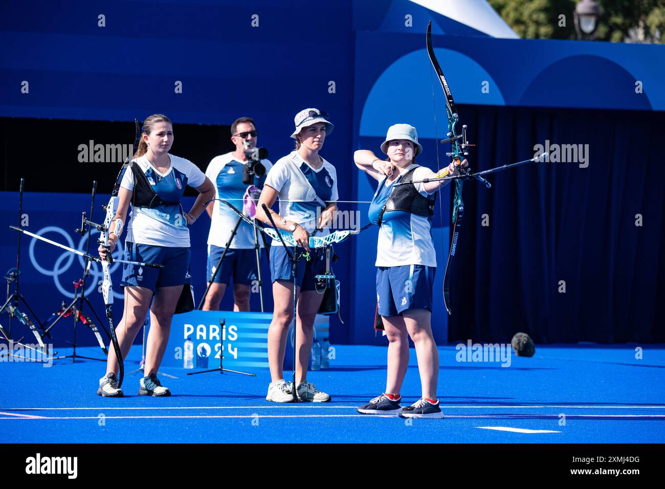 Caroline Lopez, Amelie Cordeau and Lisa Barbelin (FRA), Archery, Women ...