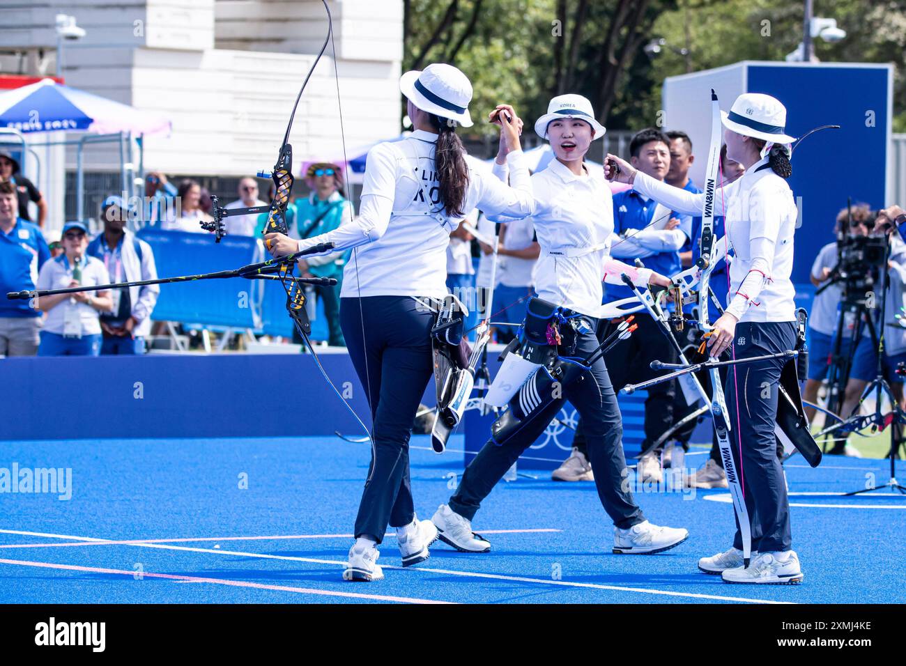 Korea Team, Archery, Women's Team during the Olympic Games Paris 2024 ...