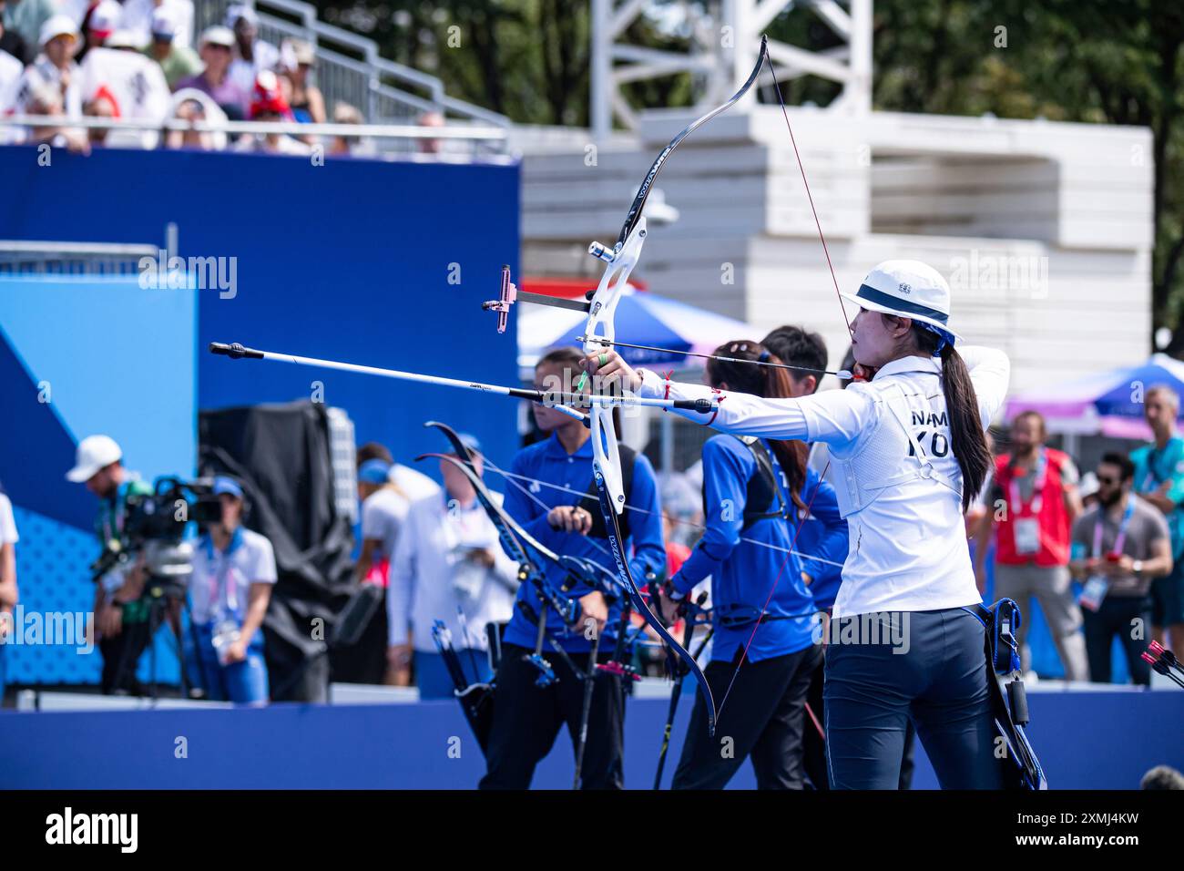 Suhyeon Nam (KOR), Archery, Women's Team during the Olympic Games Paris ...
