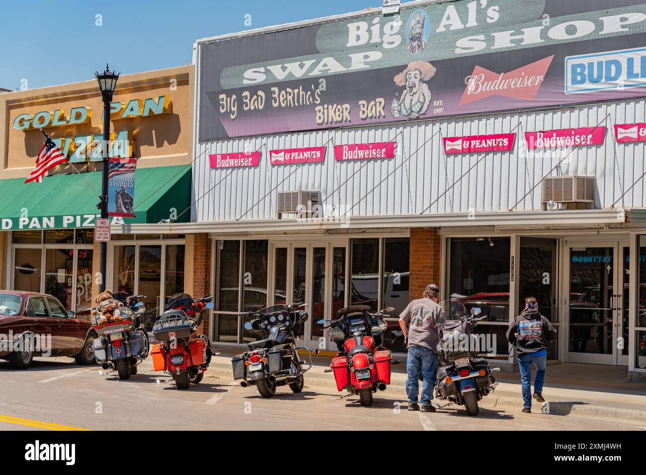 Sturgis, SD, US-June 8, 2024: Main street in town where the Annual ...