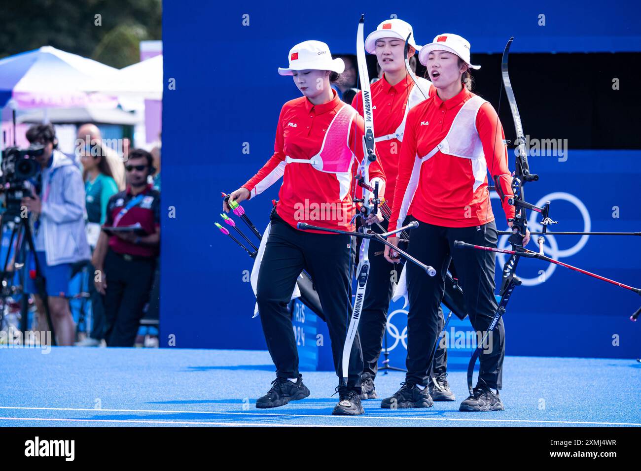 Chinese team, Archery, Women's Team during the Olympic Games Paris 2024 ...