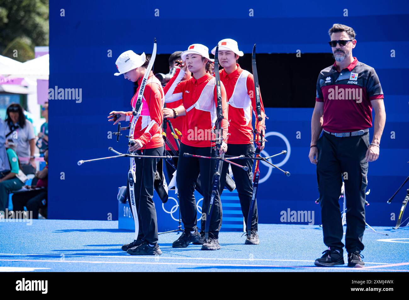 Chinese team, Archery, Women's Team during the Olympic Games Paris 2024 ...