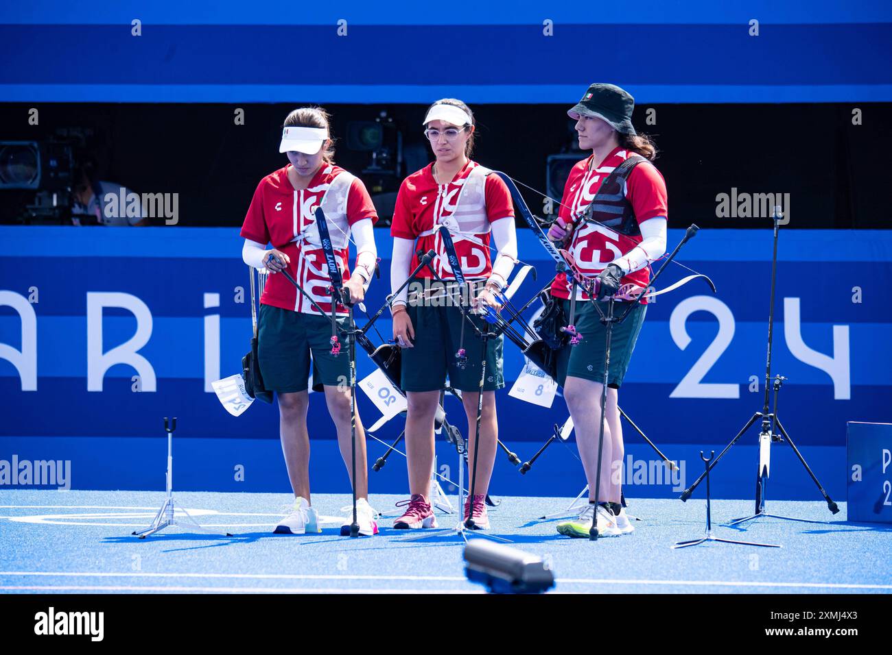 Mexico Team, Archery, Women's Team during the Olympic Games Paris 2024 ...