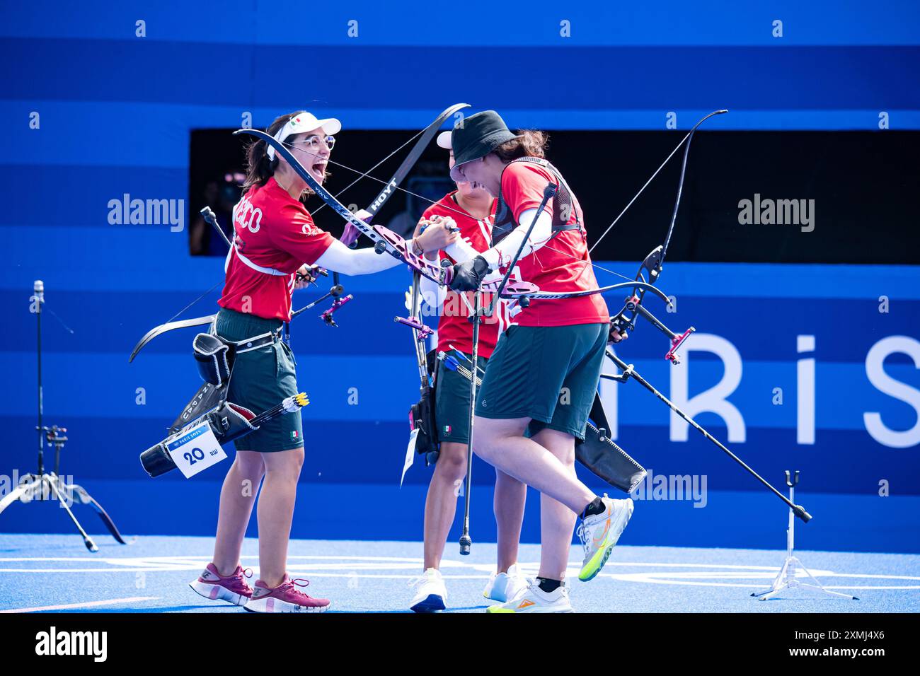 Mexico Team, Archery, Women's Team during the Olympic Games Paris 2024 ...