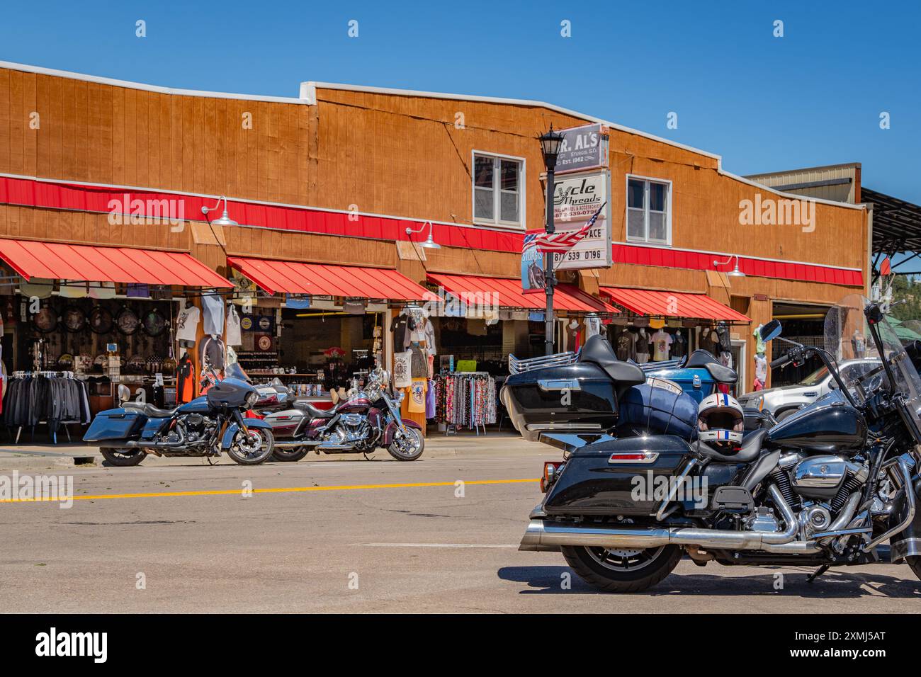 Sturgis, SD, US-June 8, 2024: Main street in town where the Annual ...