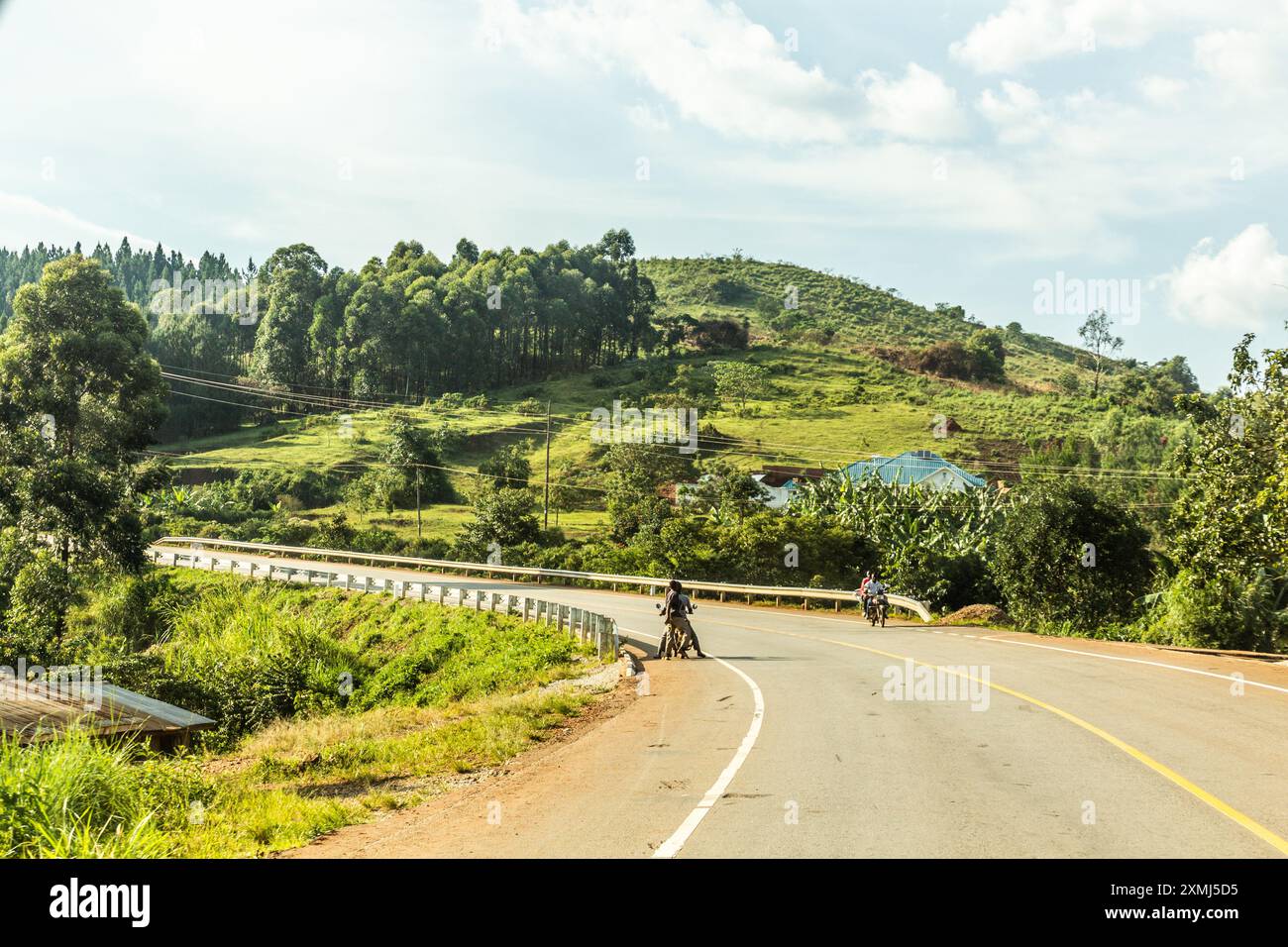 WESTERN UGANDA - MARCH 10, 2020: Mubende - Fort Portal road, Uganda ...