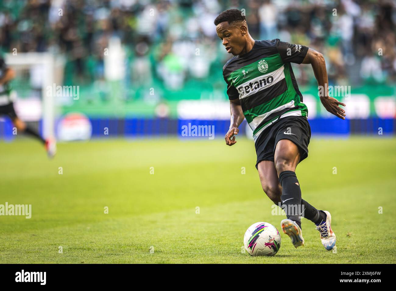 Geny Catamo of Sporting CP seen in action during the Pre-Season ...