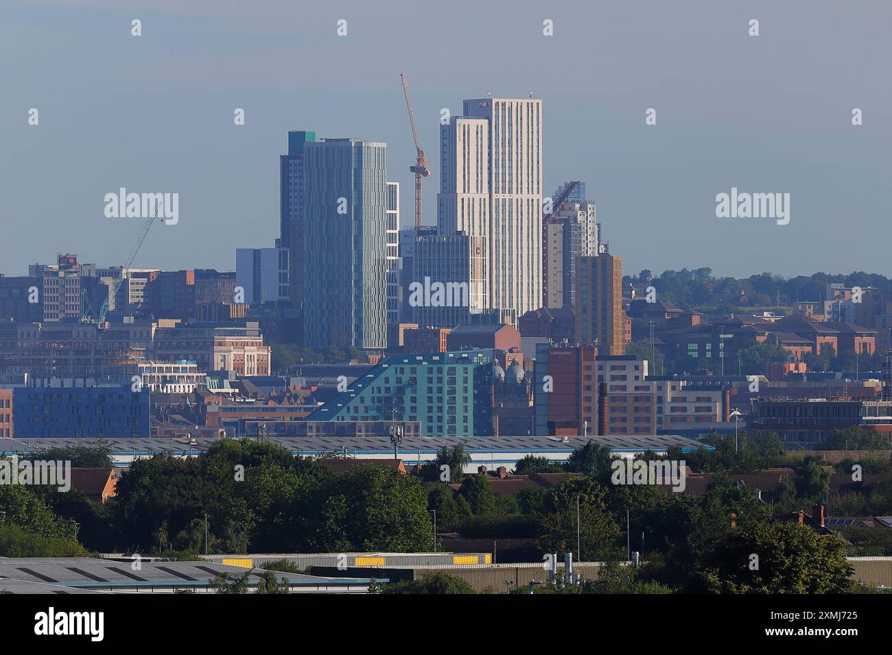 A view of the tall building cluster of the Arena Quarter Student ...