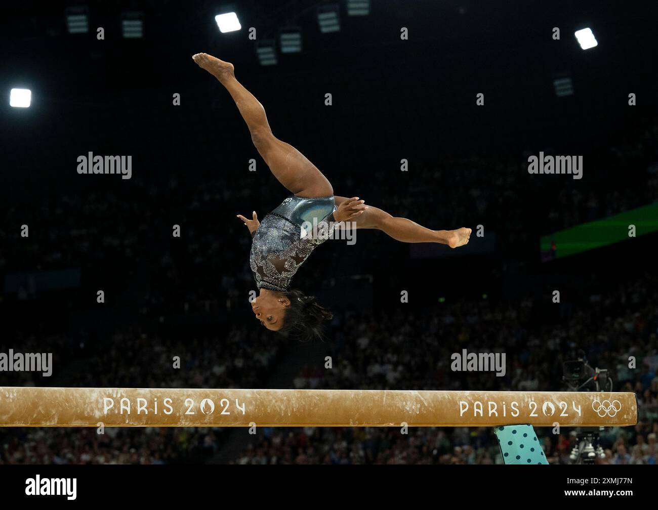 Paris, Ile de France, France. 28th July, 2024. Team USA gymnast Simone ...