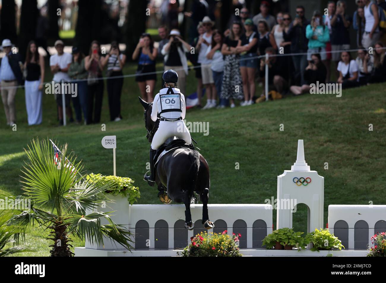 VERSAILLES, FRANCE - JULY 28: Caroline Pamukcu and horse HSH blake of ...