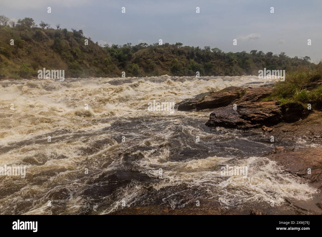 Victoria Nile river above Murchison Falls, Uganda Stock Photo - Alamy