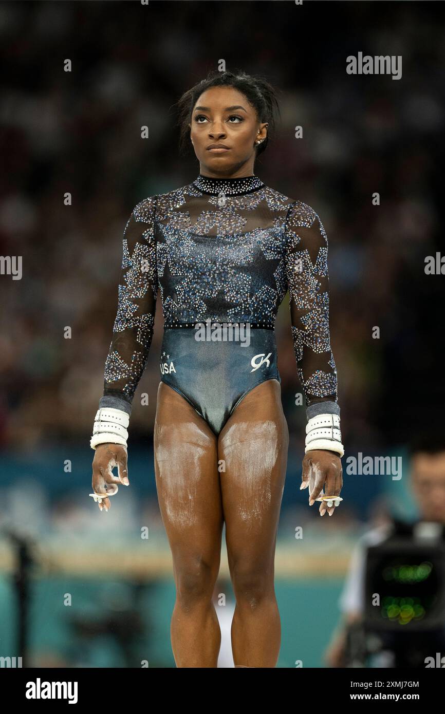 Paris, Ile de France, France. 28th July, 2024. SPO: Team USA gymnast ...