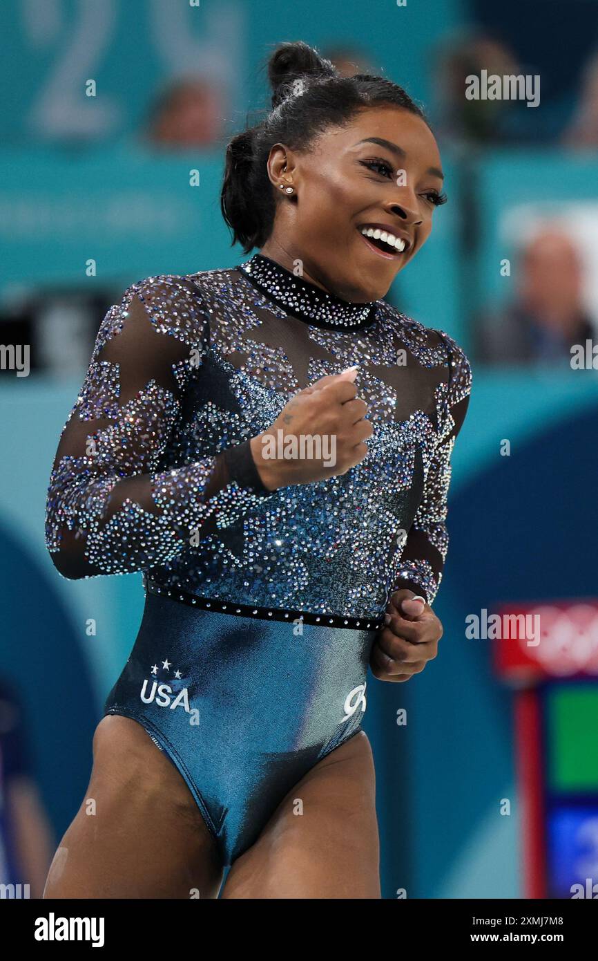 Paris, Ile de France, France. 28th July, 2024. Simone Biles of the ...