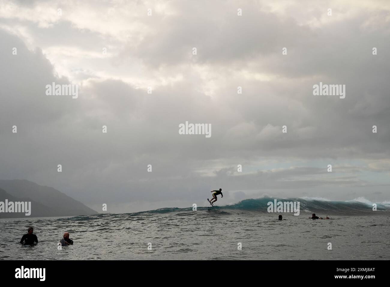 Gabriel Medina, of Brazil, prepares to compete during the second round ...