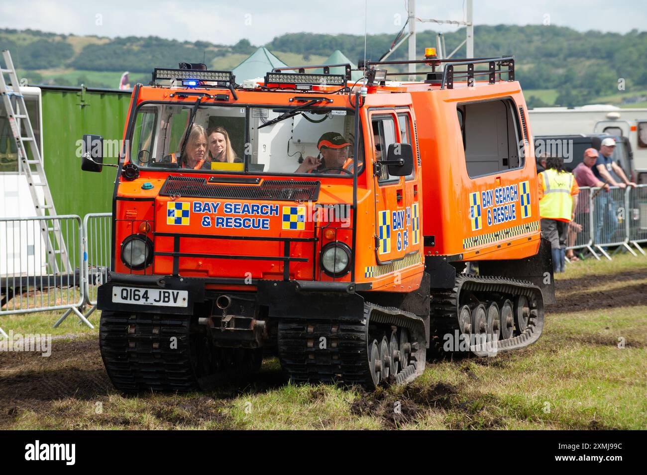 Hagglund BV206 tracked vehicle used by Bay Search and Rescue on display ...