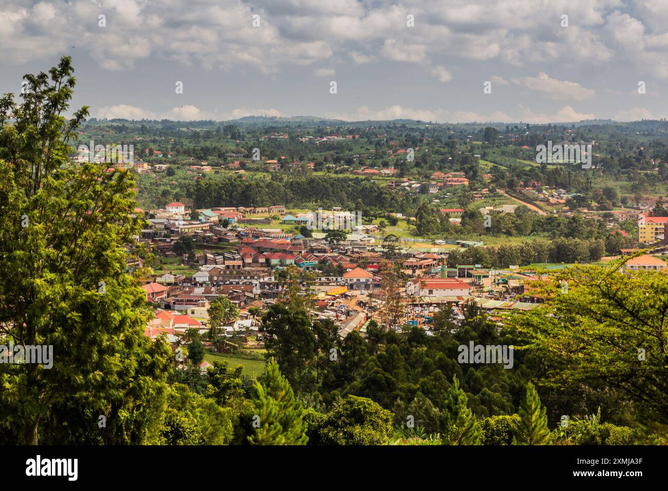 Aerial view of Fort Portal, Uganda Stock Photo - Alamy