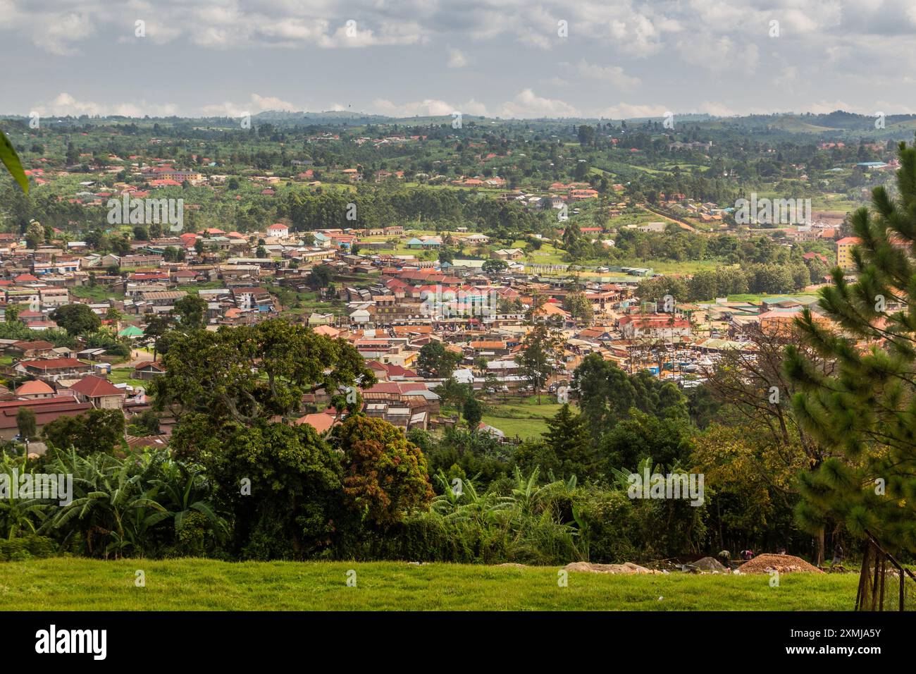 Aerial view of Fort Portal, Uganda Stock Photo - Alamy