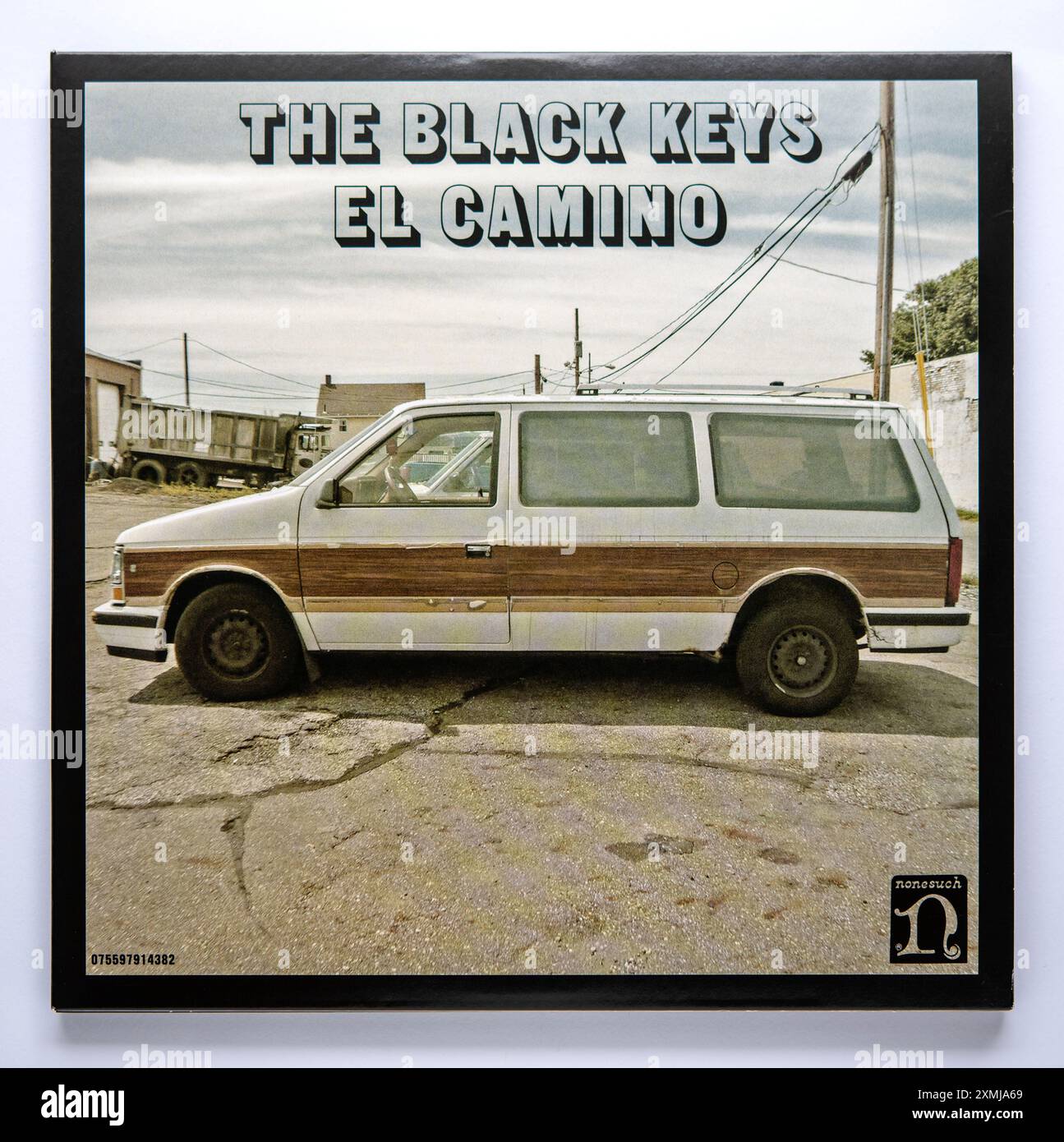 Vinyl LP cover of El Camino, the seventh studio album by rock duo The Black Keys, which was ...
