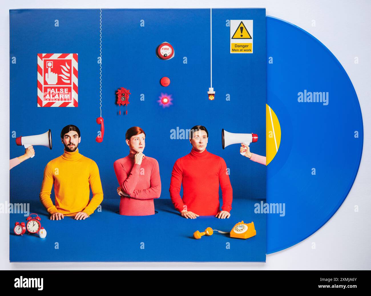 Blue Vinyl and LP cover of False Alarm, the fourth studio album by ...