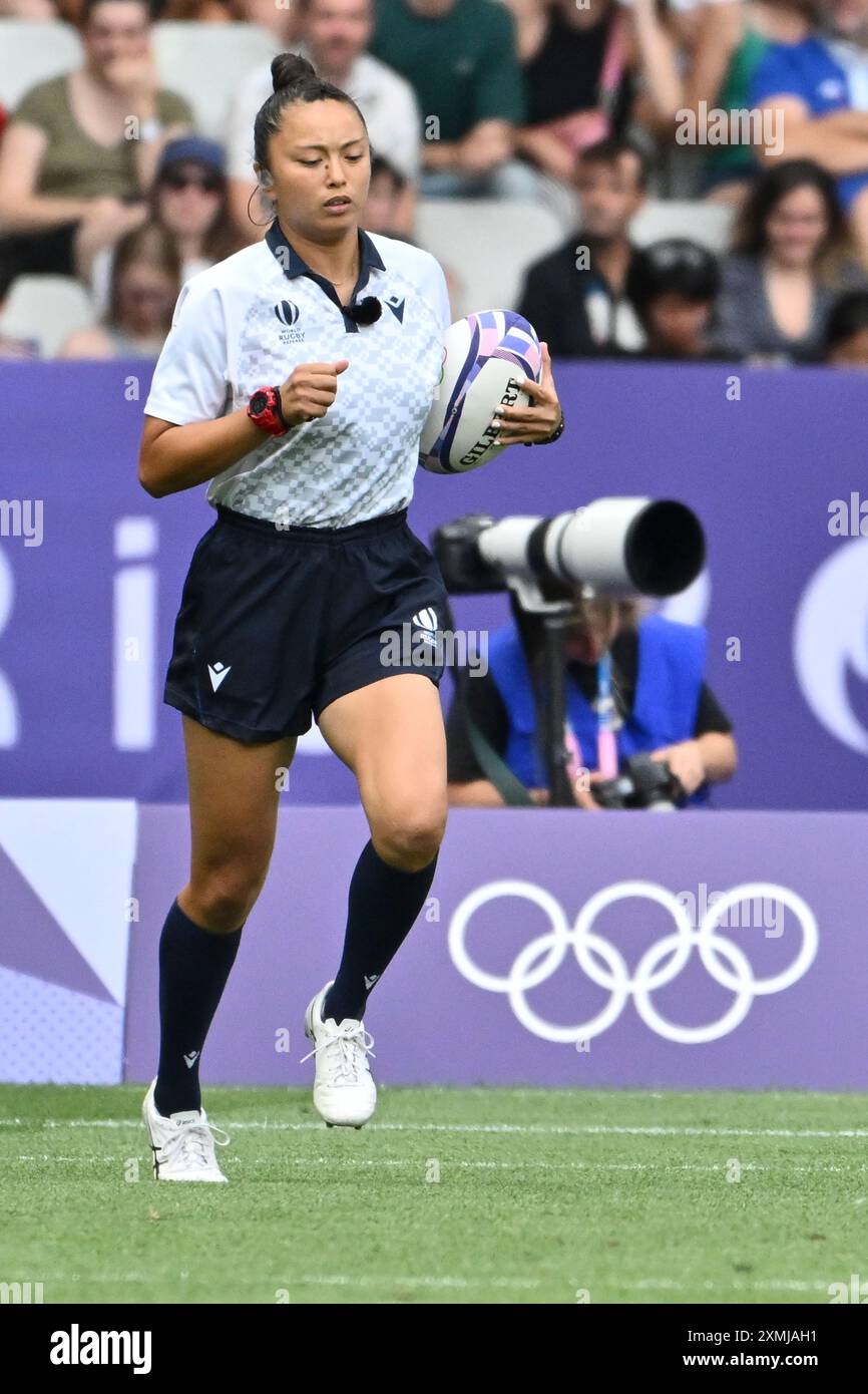 New Zeland vs China, KUWAI Ano (JPN) Referee, Rugby Sevens Women's Pool ...