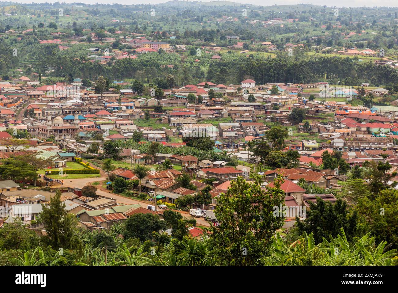 Aerial view of Fort Portal, Uganda Stock Photo - Alamy