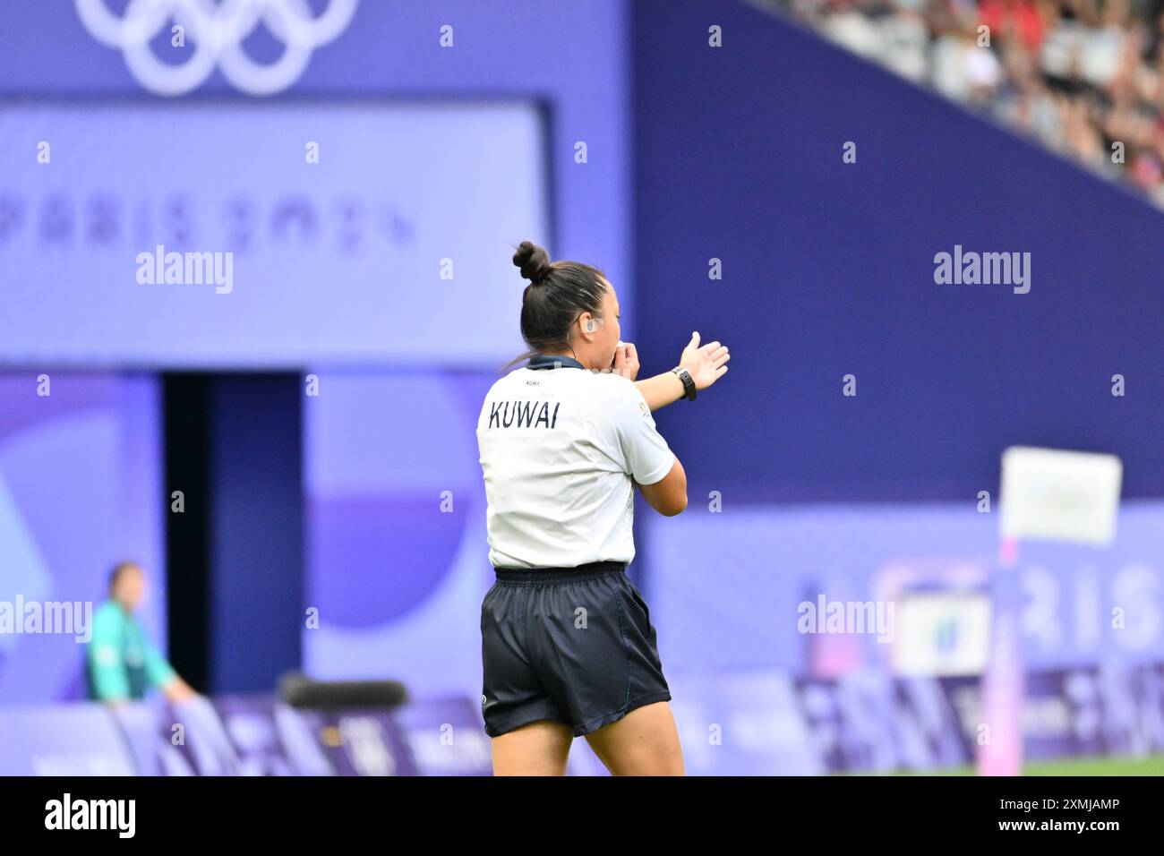 New Zeland vs China, KUWAI Ano (JPN) Referee, Rugby Sevens Women's Pool ...
