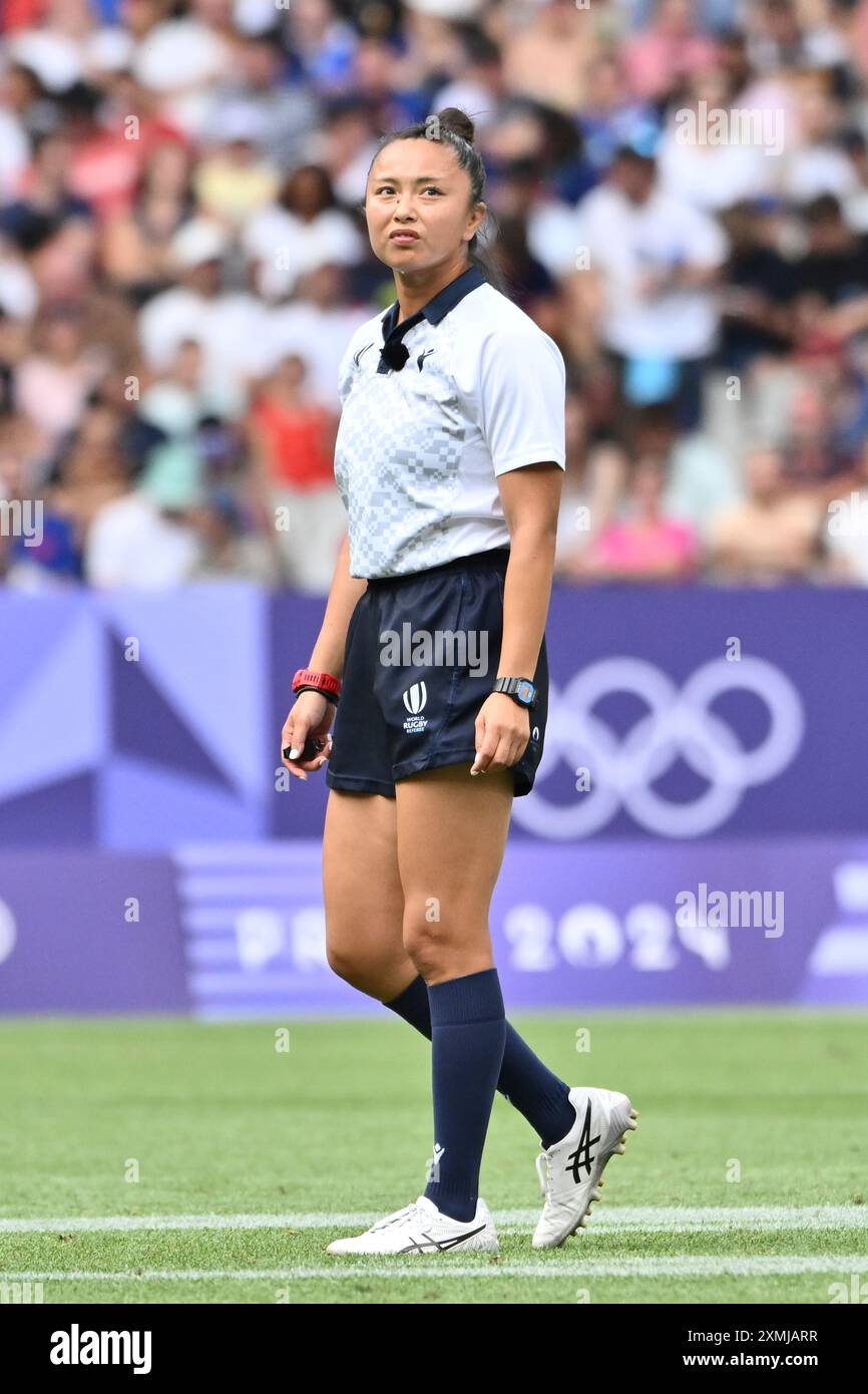 New Zeland vs China, KUWAI Ano (JPN) Referee, Rugby Sevens Women's Pool ...