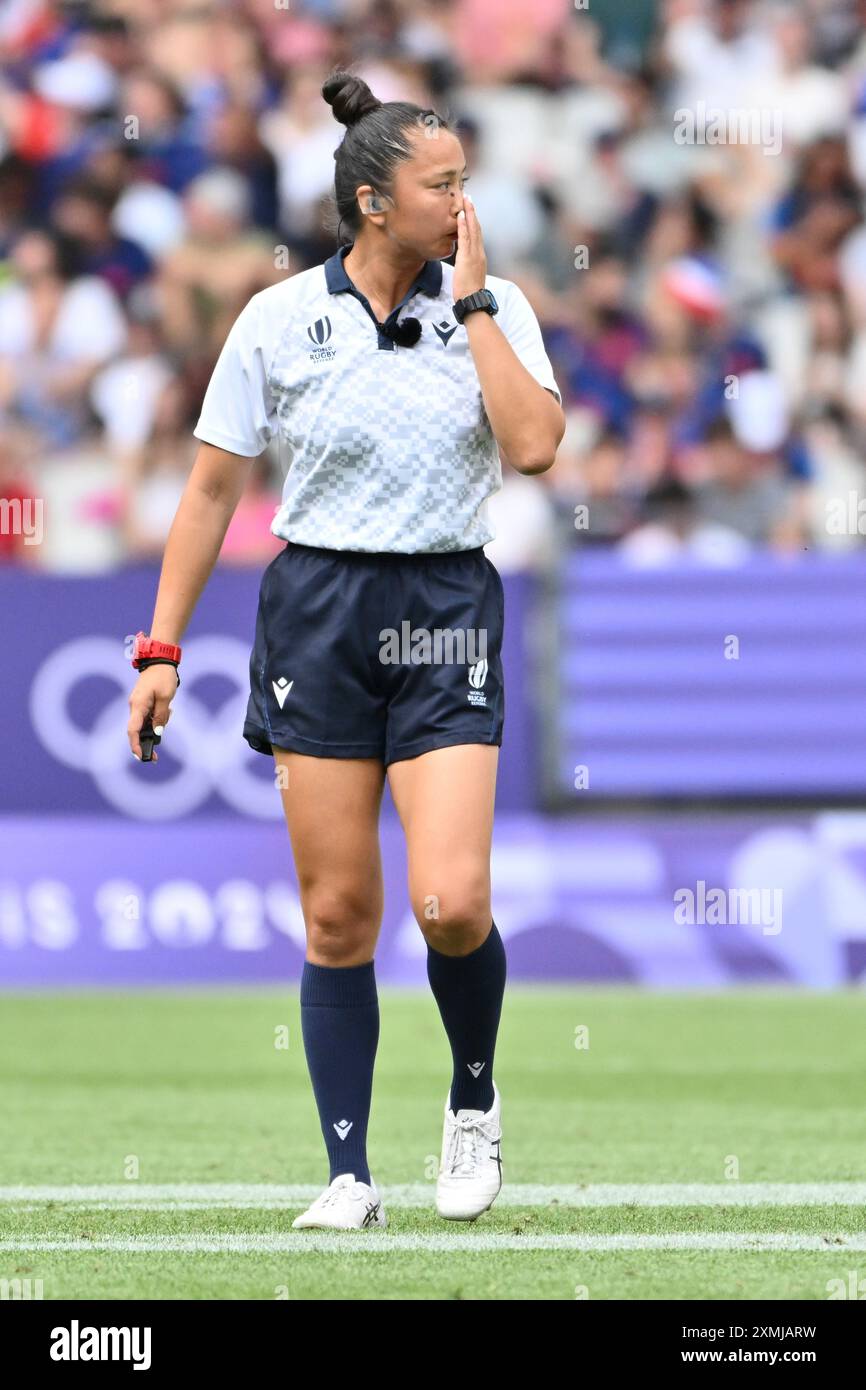 New Zeland vs China, KUWAI Ano (JPN) Referee, Rugby Sevens Women's Pool ...