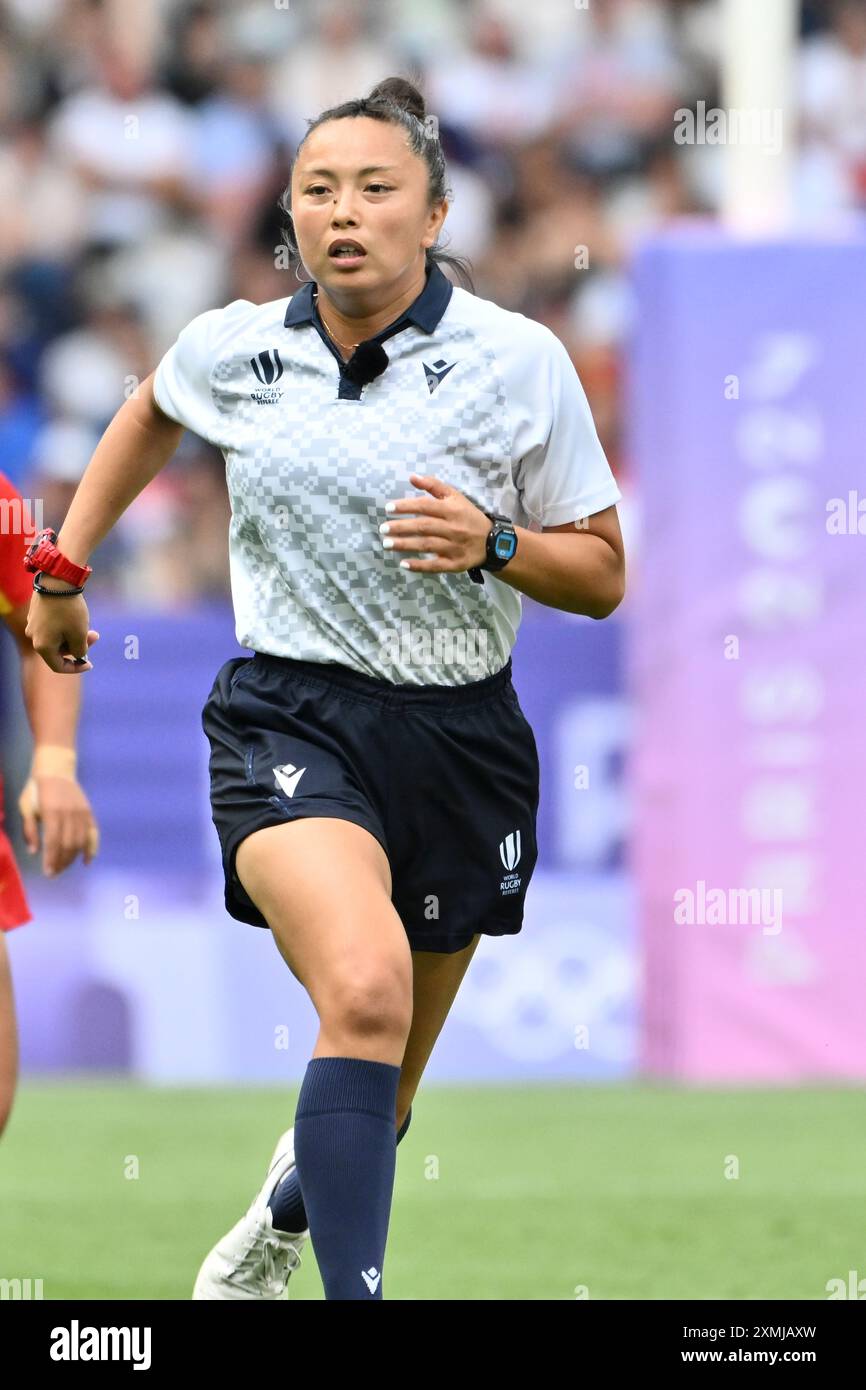New Zeland vs China, KUWAI Ano (JPN) Referee, Rugby Sevens Women's Pool ...