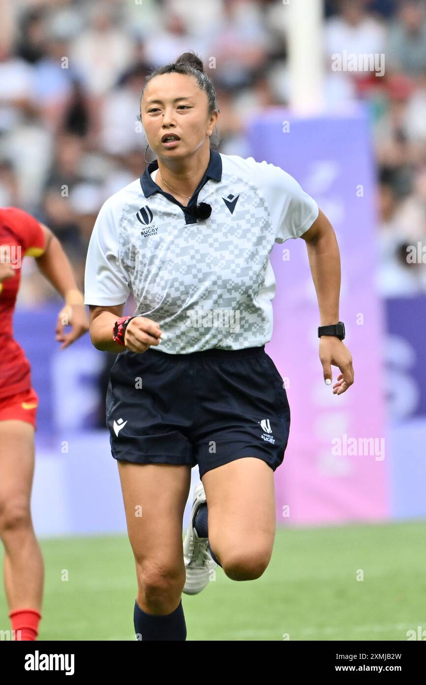 New Zeland vs China, KUWAI Ano (JPN) Referee, Rugby Sevens Women's Pool ...