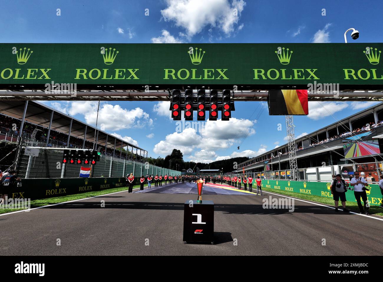 Spa Francorchamps, Belgium. 28th July, 2024. Grid atmosphere- race ...