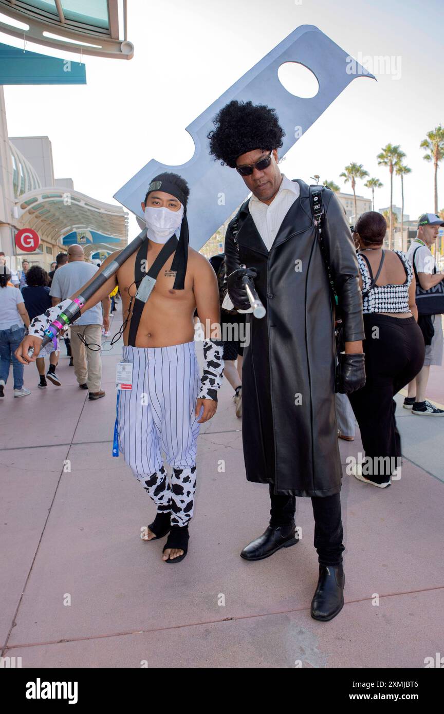 Cosplayer auf der San Diego Comic-Con International 2024 im San Diego ...