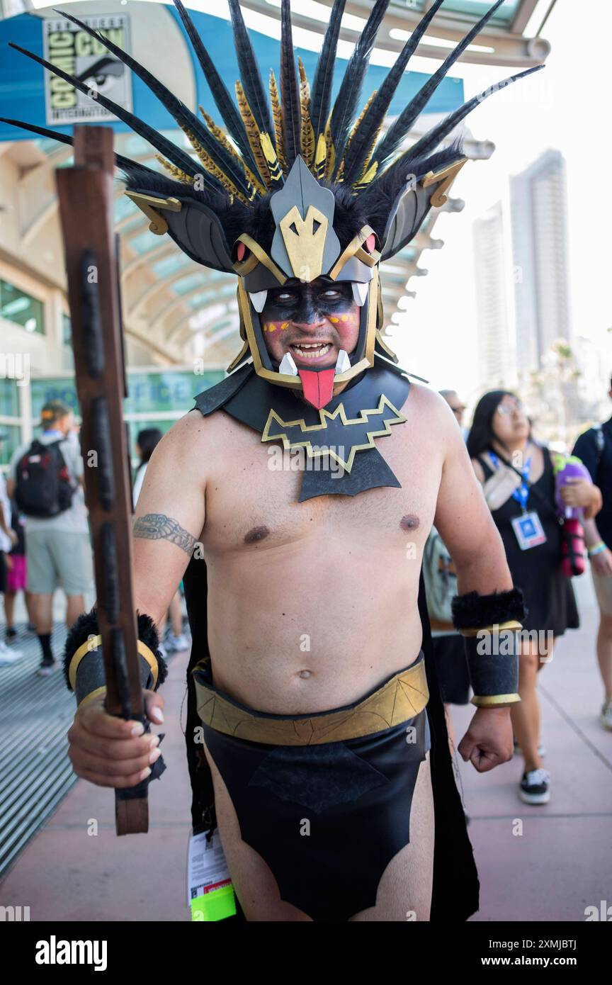 Cosplayer auf der San Diego Comic-Con International 2024 im San Diego ...