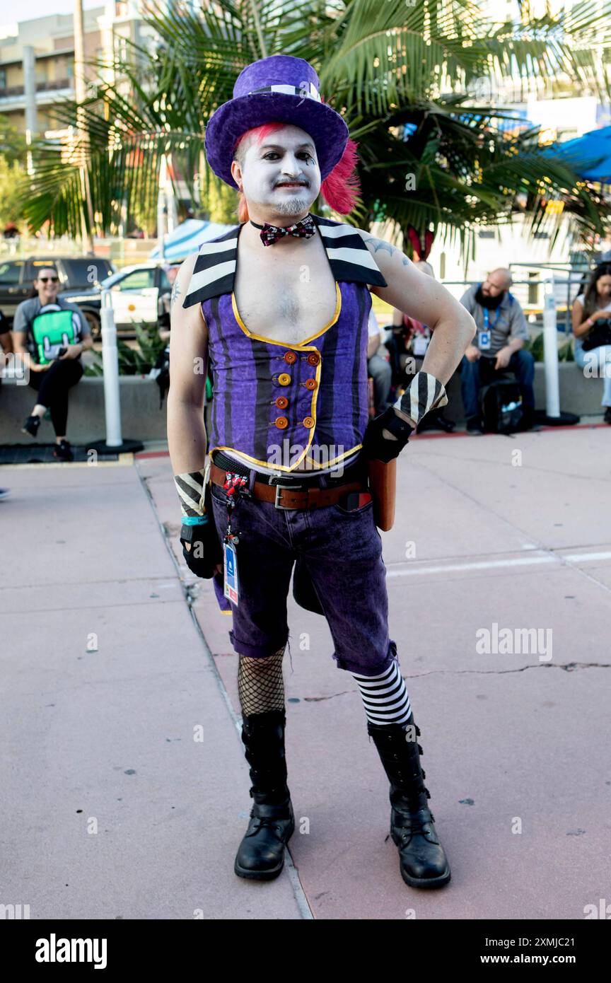 Cosplayer auf der San Diego Comic-Con International 2024 im San Diego ...