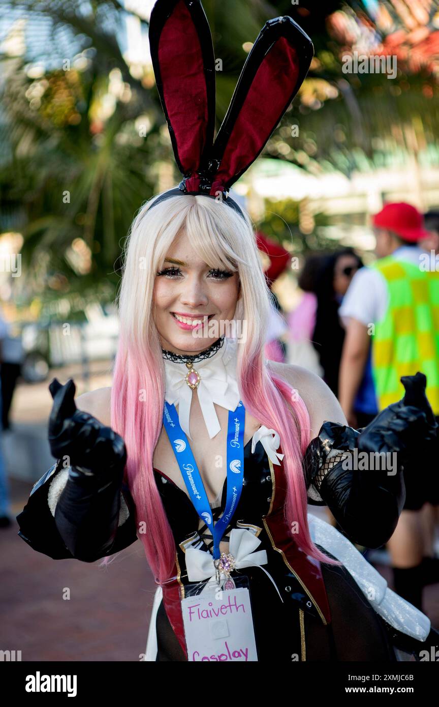 Cosplayer auf der San Diego Comic-Con International 2024 im San Diego ...