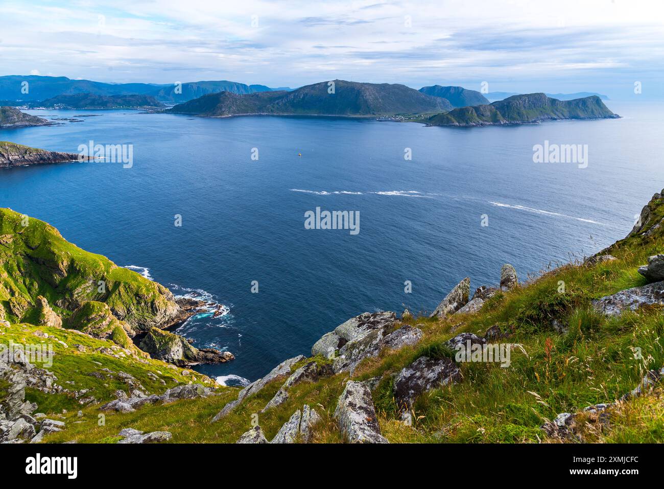 Scenic Landscape of Runde Island in the Sørøyane Archipelago, Herøy ...