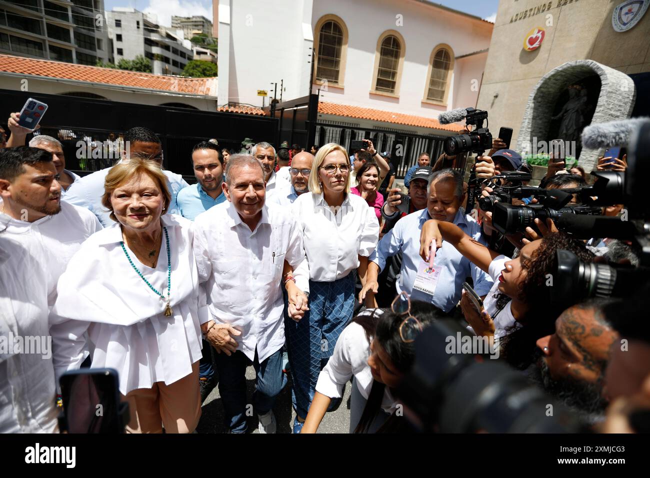 Caracas, Venezuela. 28th July, 2024. Venezuelan opposition presidential ...