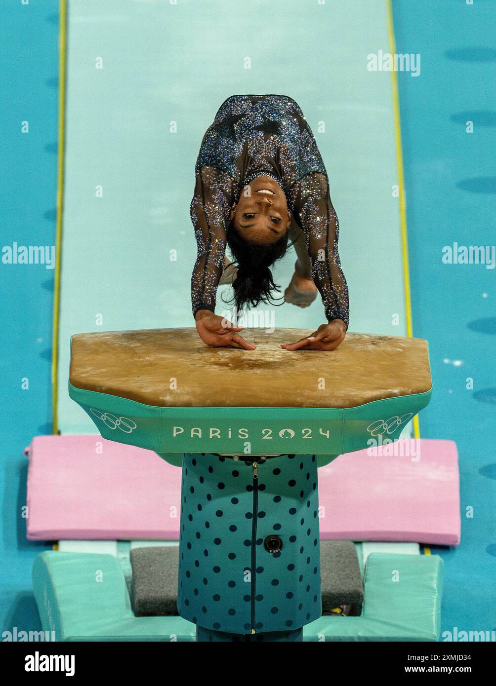 Paris, Ile de France, France. 28th July, 2024. SPO: Team USA gymnast ...