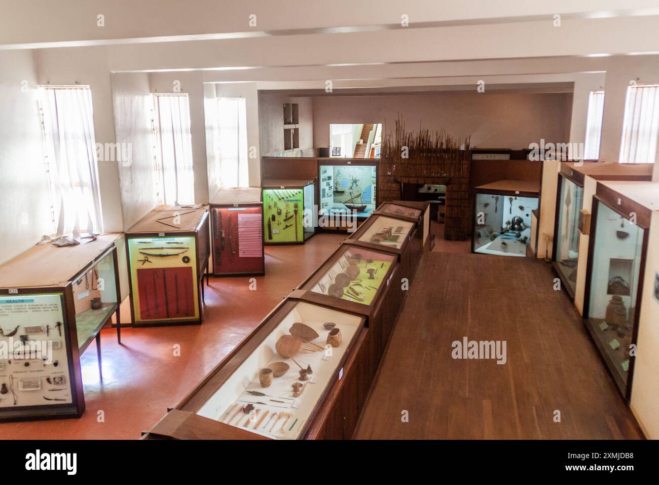 KAMPALA, UGANDA - MARCH 1, 2020: Exhibits in the Uganda Museum in ...