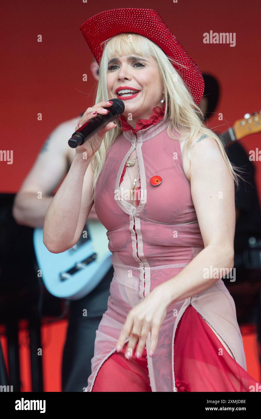 Glastonbury, UK. 30 Jun 2024. English singer-songwriter Paloma Faith ...